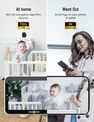 Paris Rhône 2K HD Video Baby Monitor BBM002 with Smart App